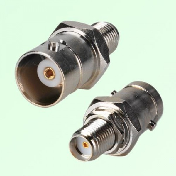 RF Adapter BNC Female Jack to SMA Bulkhead Female
