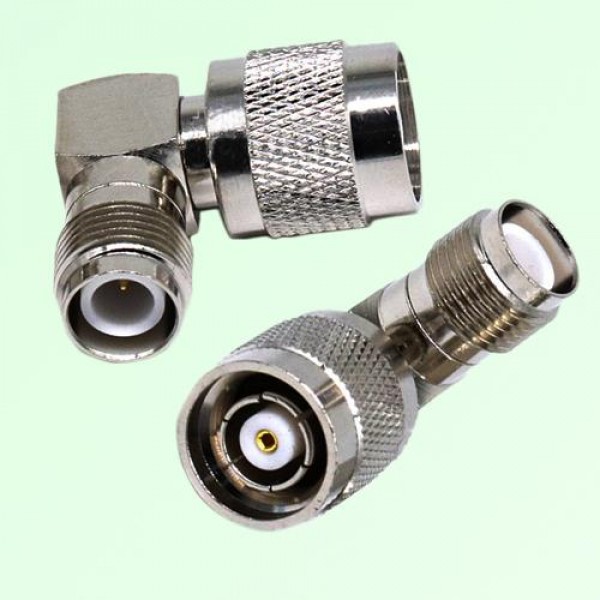 Right Angle RP TNC Female Jack to RP TNC Male Plug Adapter